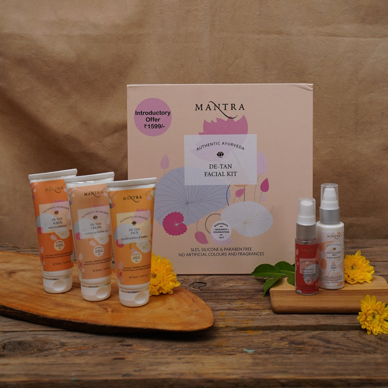 De Tan Facial Kit | De-Tan Scrub & Pack for Oily Skin